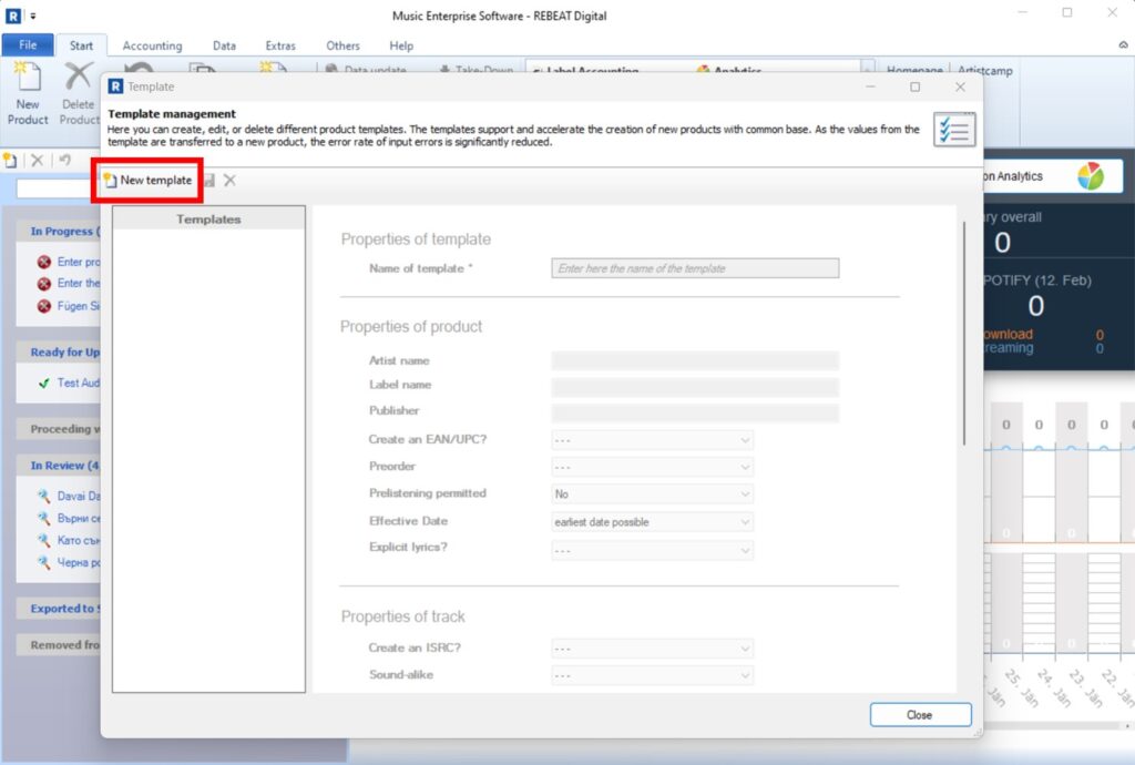 MES Update: Create your own metadata templates - Rebeat Digital EN
