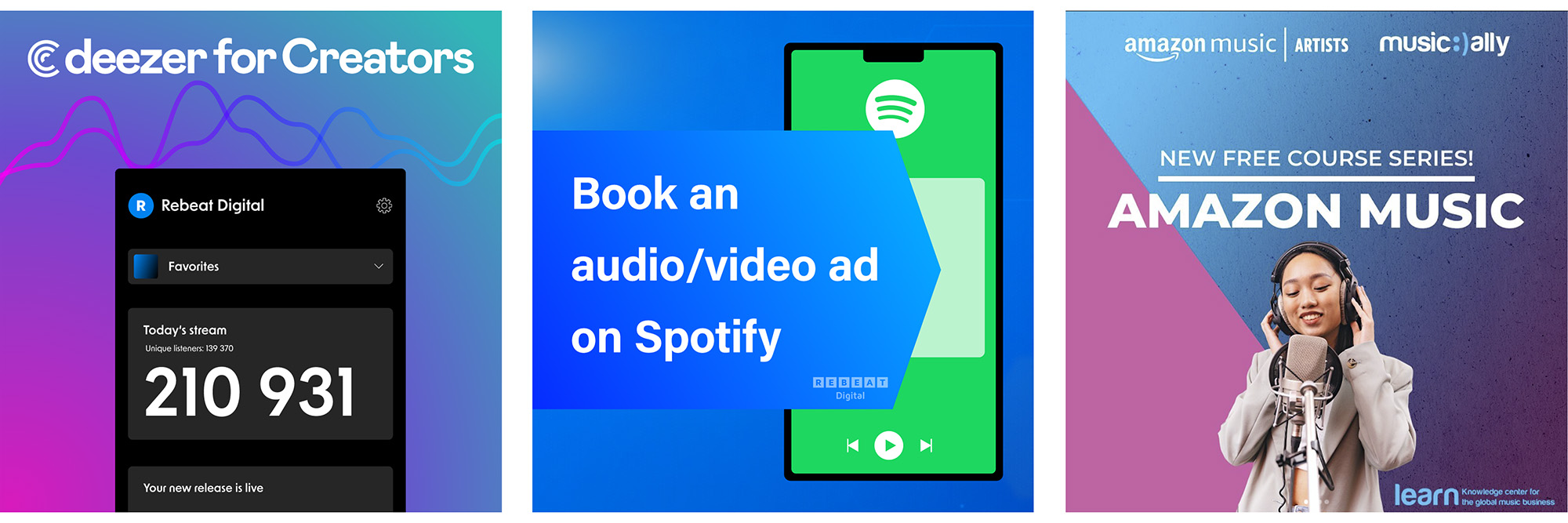 News about Deezer, Amazon Music und Spotify - Rebeat Digital EN